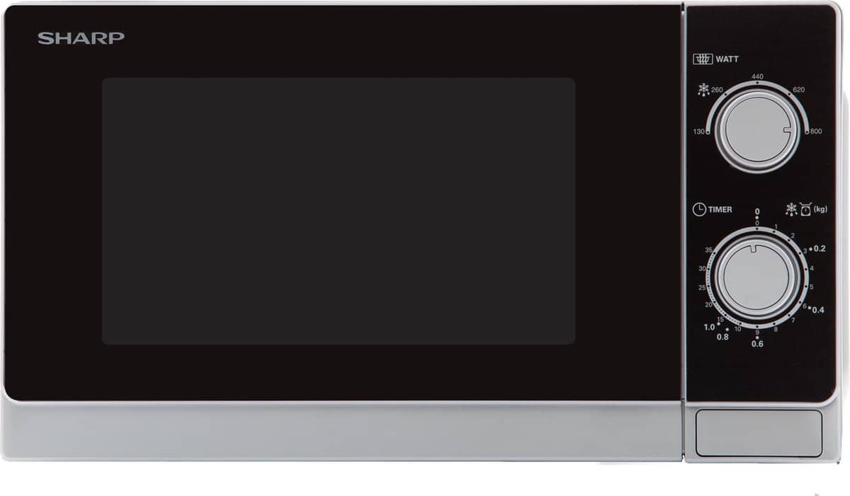 Sharp R200INW Solo-magnetron 20 Liter - 800 watt - Zilver | Retourkoop