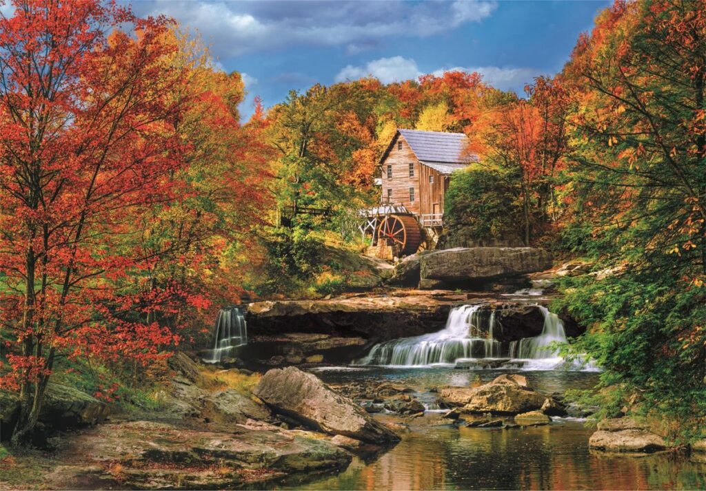 Clementoni 2000-Piece Puzzle - Glade Creek Grist Mill - Adult Puzzle ...