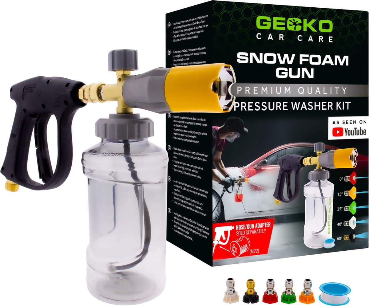 Gecko Snow Foam Gun met Adapters | Retourkoop