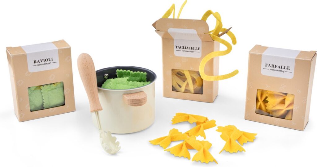 Woet® Wooden Toy Pasta Set - 'Make Your Own Pasta' Toy Set - FSC ...