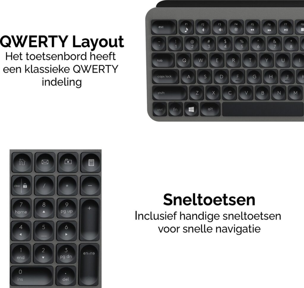 Smartify Draadloos Toetsenbord Pro Keys - Bluetooth Toetsenbord - Toetsenbord zonder Kabel ...
