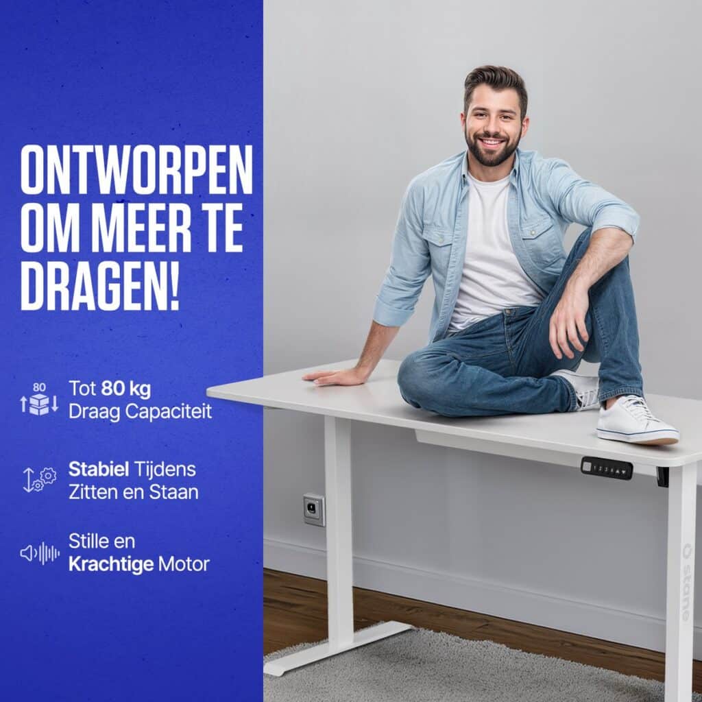 Stane Sit-Stand Desk, Electrically Adjustable - 4 Memory Positions ...